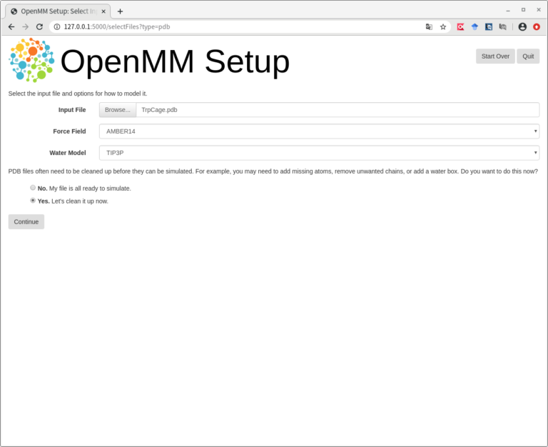 OpenMMによる分子動力学計算 ：タンパク質フォールディングシミュレーション | Hira Labo